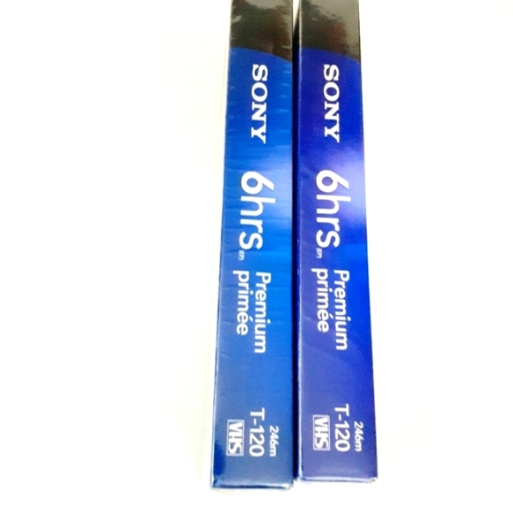 Sony | Cameras, Photo & Video | Sony Blank Vhs Tapes 2 Pack T2 Vl 6hr Premium Grade | Poshmark